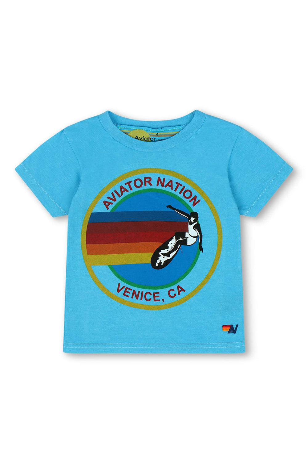 KID'S AVIATOR NATION TEE - NEON BLUE - Aviator Nation