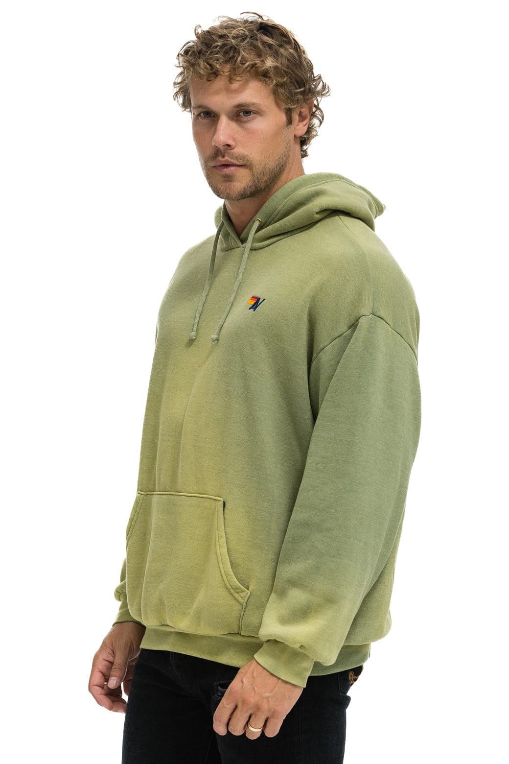 ESSENTIAL RELAXED PULLOVER HOODIE - FADED ARMY - Aviator Nation