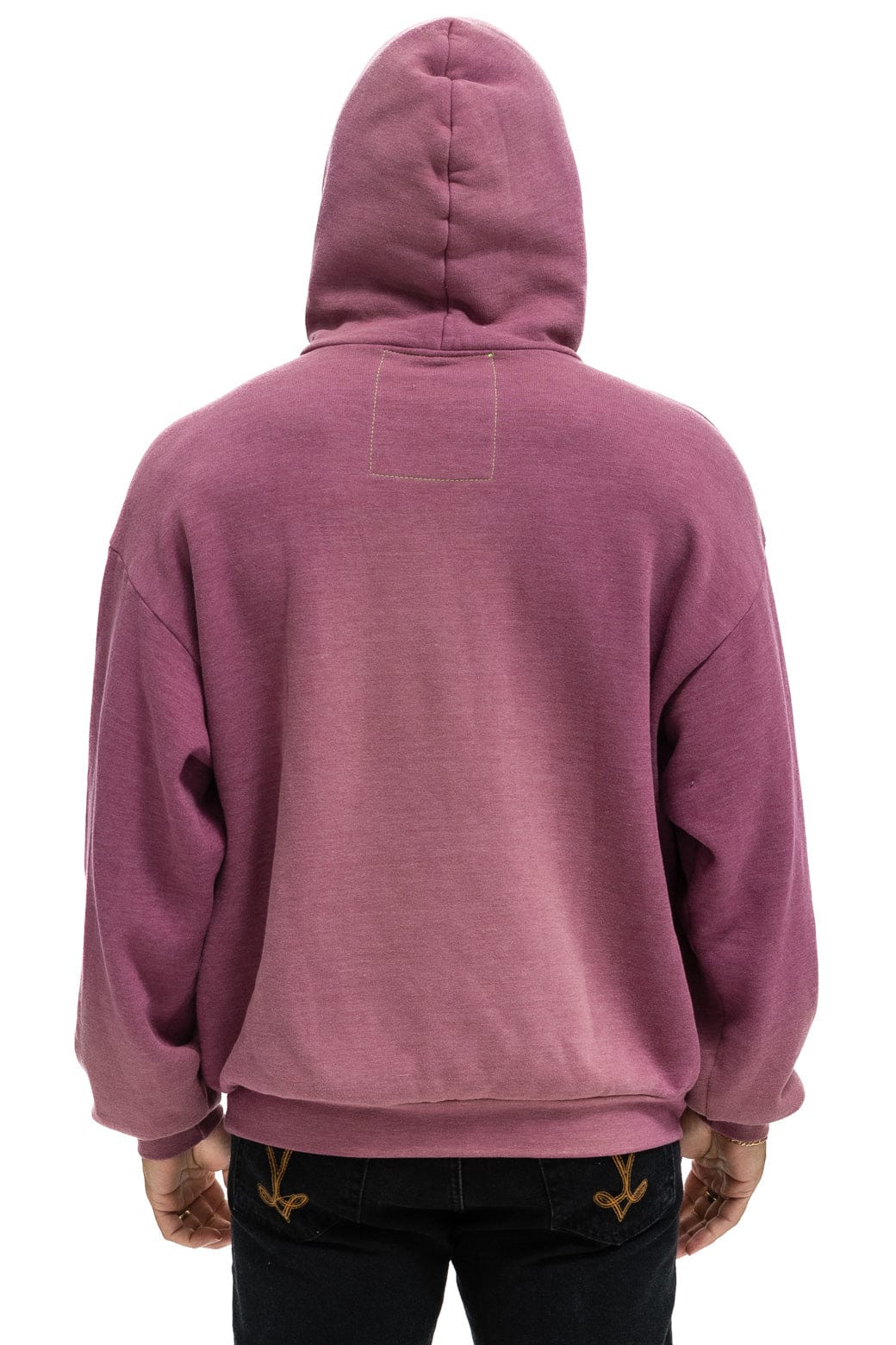 VINTAGE LOGO RELAXED PULLOVER HOODIE - FADED BERRY - Aviator Nation
