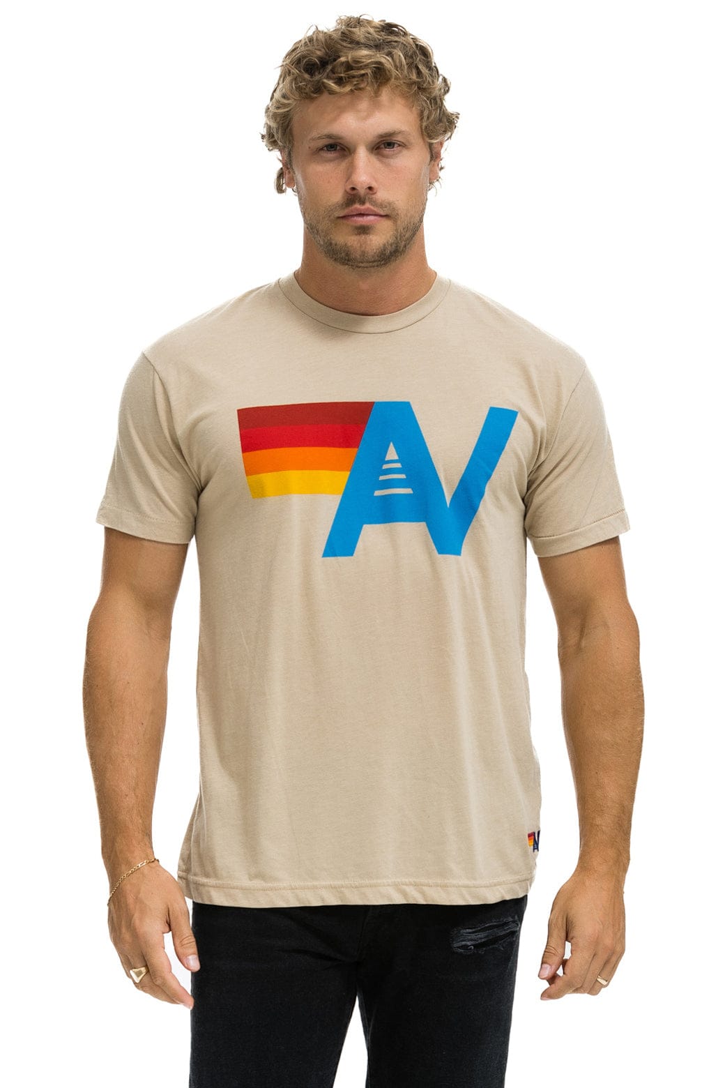 LOGO TEE - SAND - Aviator Nation