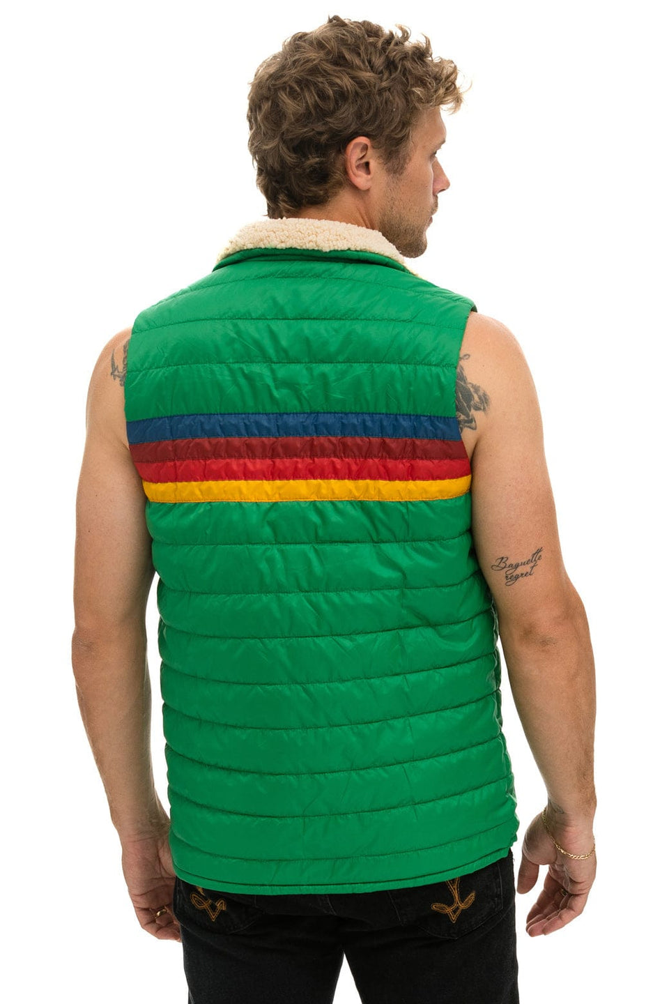 MEN'S 4 STRIPE VEST SHERPA- AMAZON – Aviator Nation