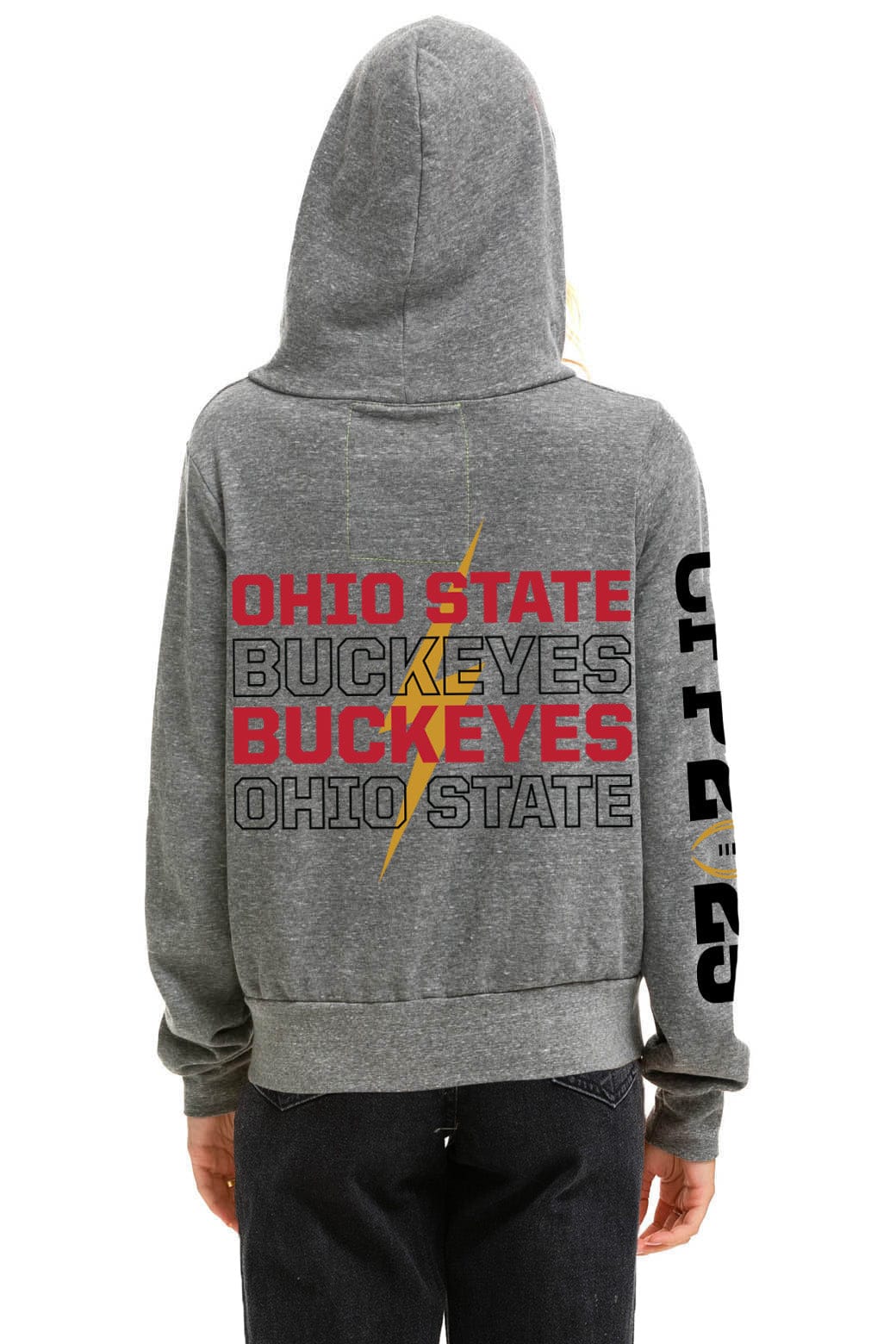 OHIO STATE CFP 2025 UNISEX ZIP HOODIE - HEATHER GREY - Aviator Nation