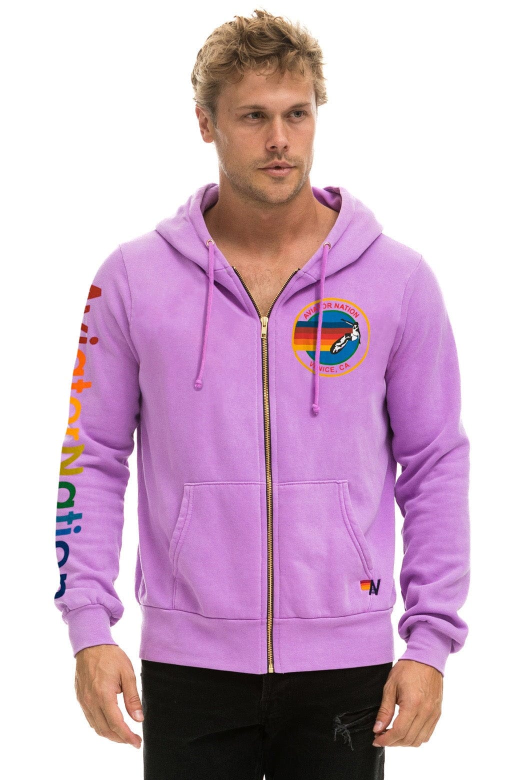 AVIATOR NATION HOODIE - NEON PURPLE - Aviator Nation