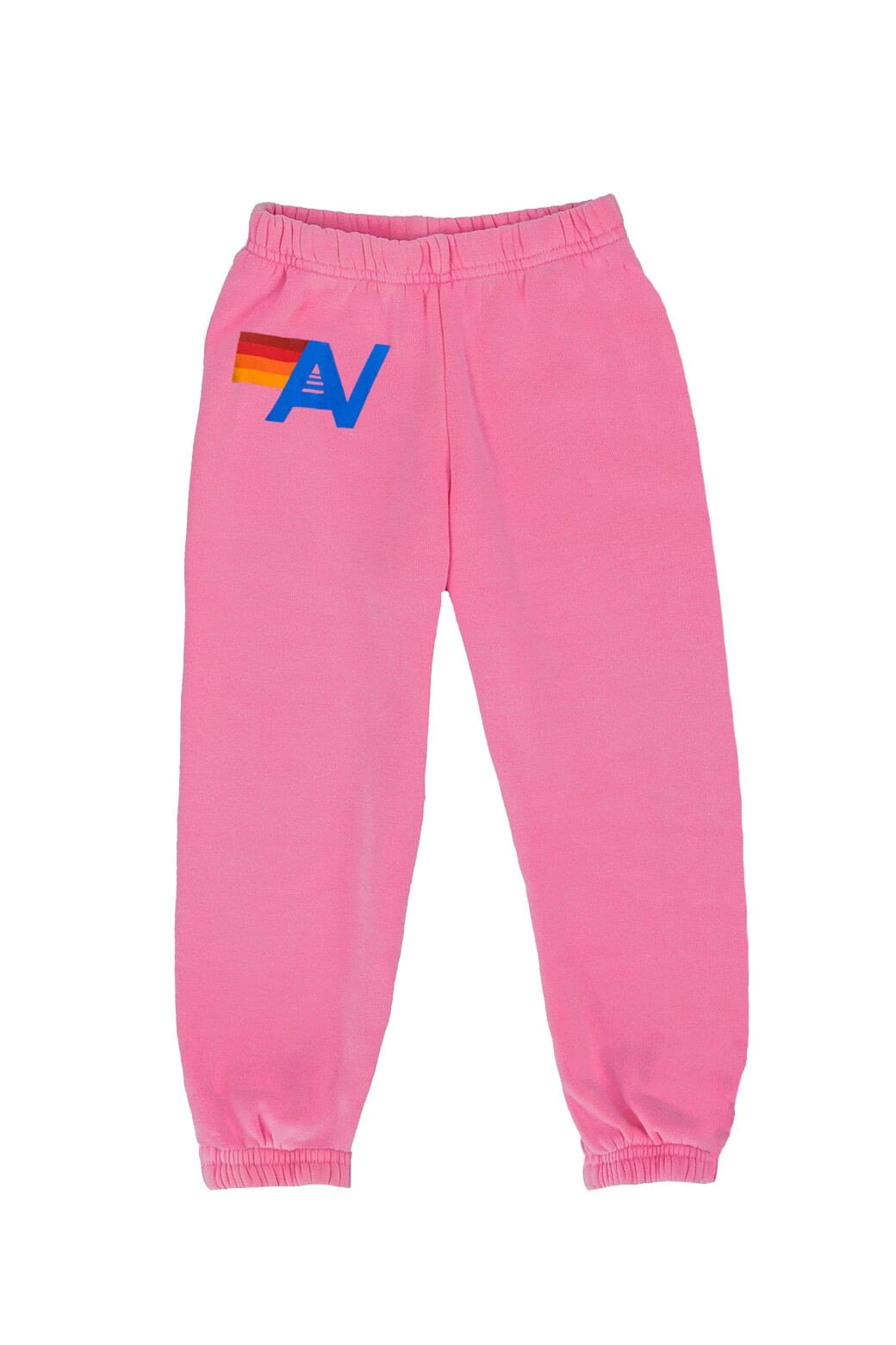 KID'S LOGO SWEATPANTS - NEON PINK - Aviator Nation