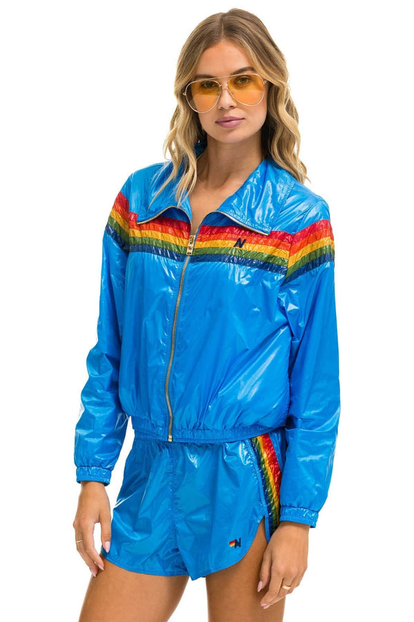 5 STRIPE WINDBREAKER - BLUE CINA - Aviator Nation