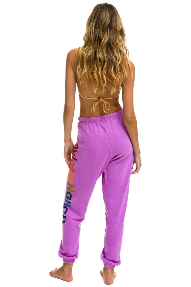 AVIATOR NATION SWEATPANTS - NEON PURPLE – Aviator Nation