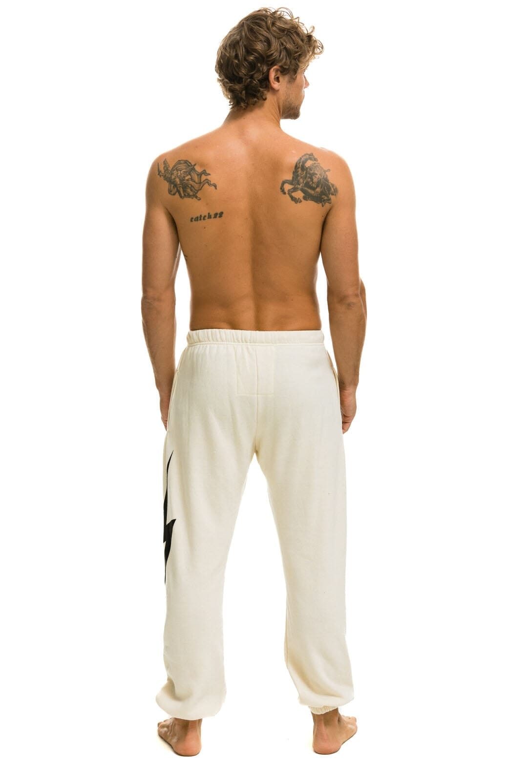 BOLT SWEATPANTS - VINTAGE WHITE – Aviator Nation