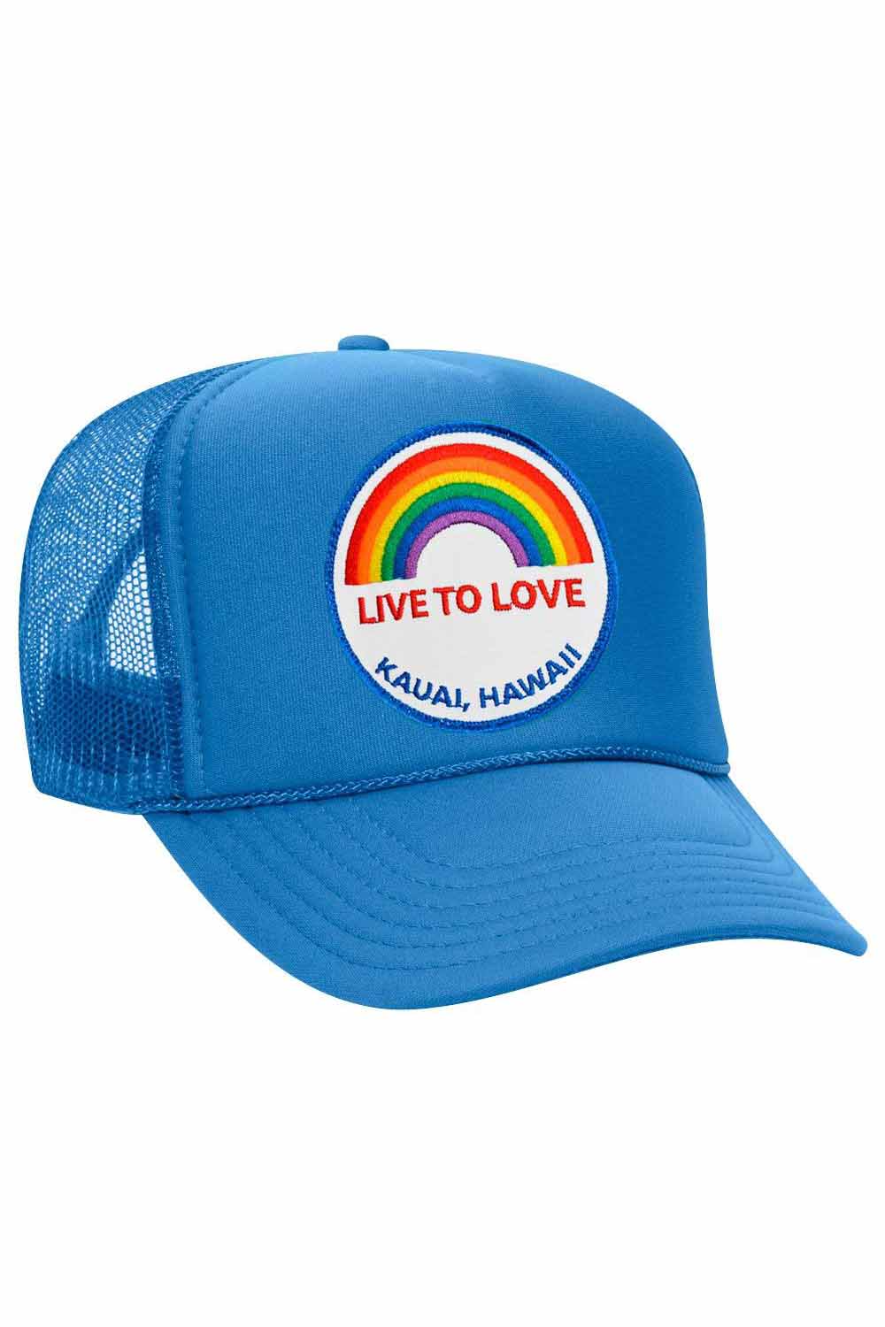 LIVE TO LOVE VINTAGE TRUCKER HAT - Aviator Nation