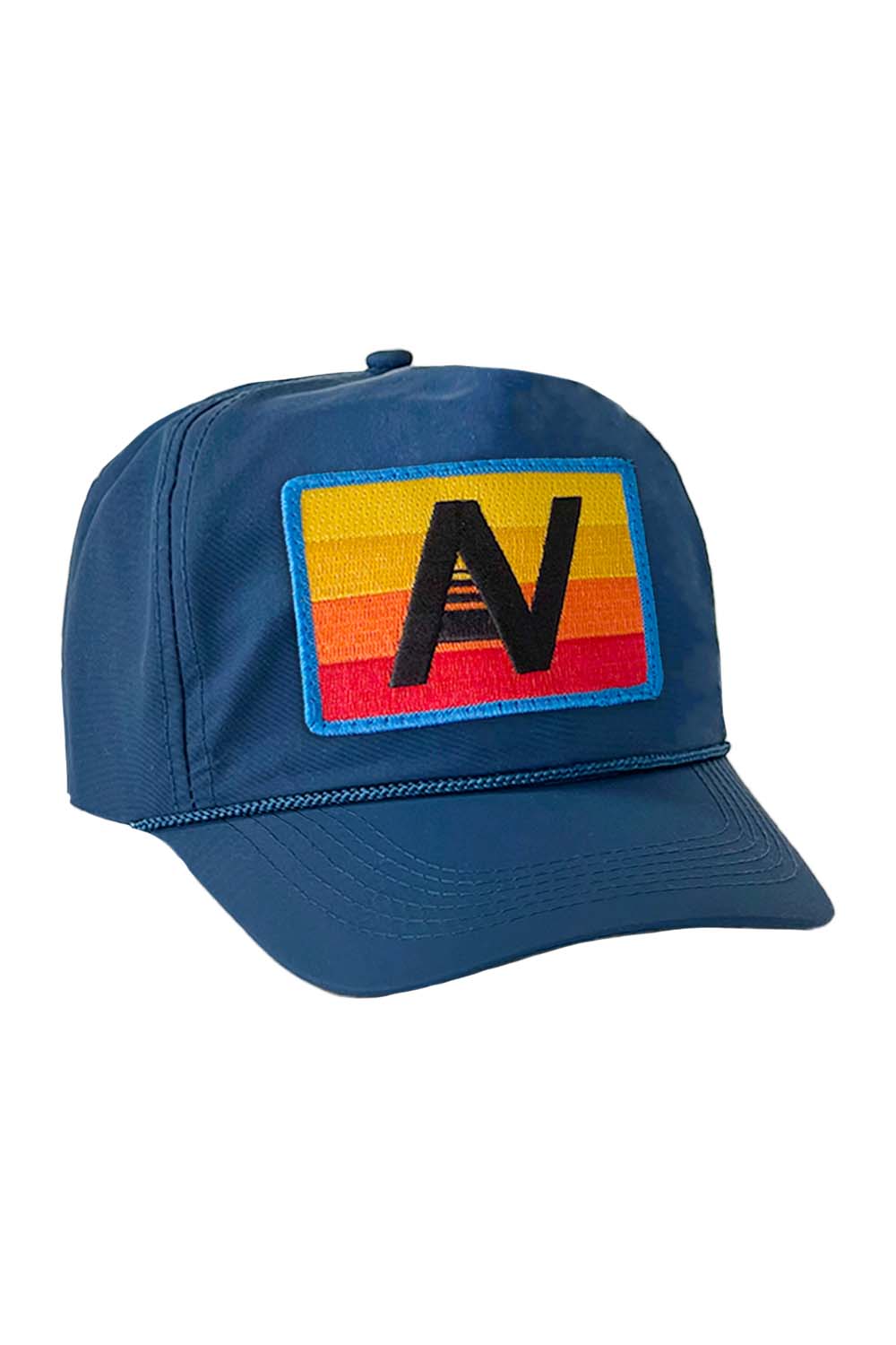 LOGO RAINBOW - VINTAGE NYLON TRUCKER HAT – Aviator Nation