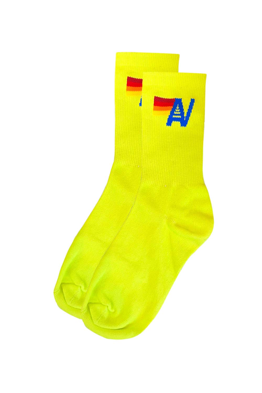 LOGO SOCK - NEON YELLOW - Aviator Nation
