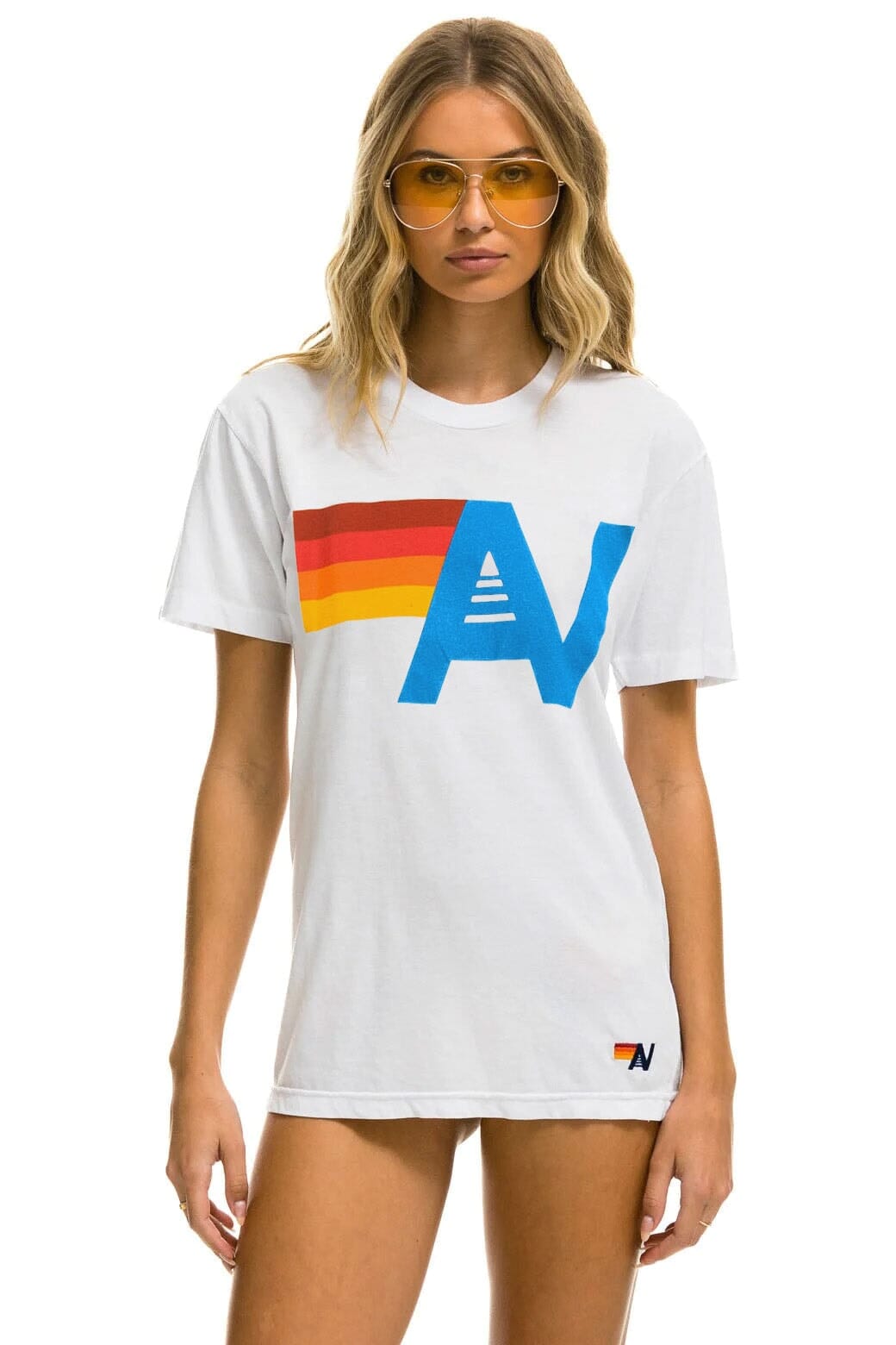 LOGO TEE - WHITE - Aviator Nation