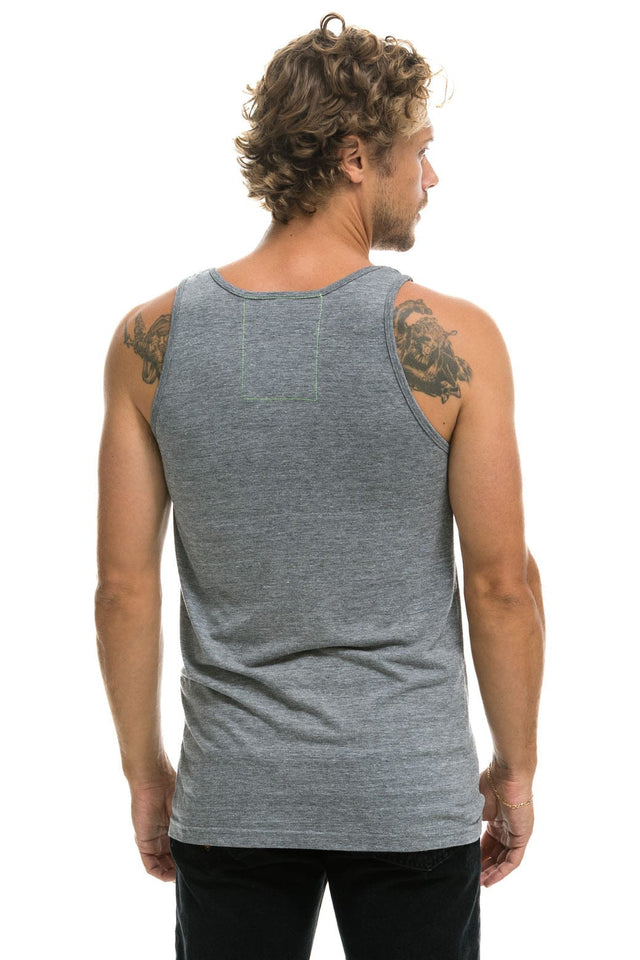 MEN'S AVIATOR NATION TANK - HEATHER GREY – Aviator Nation