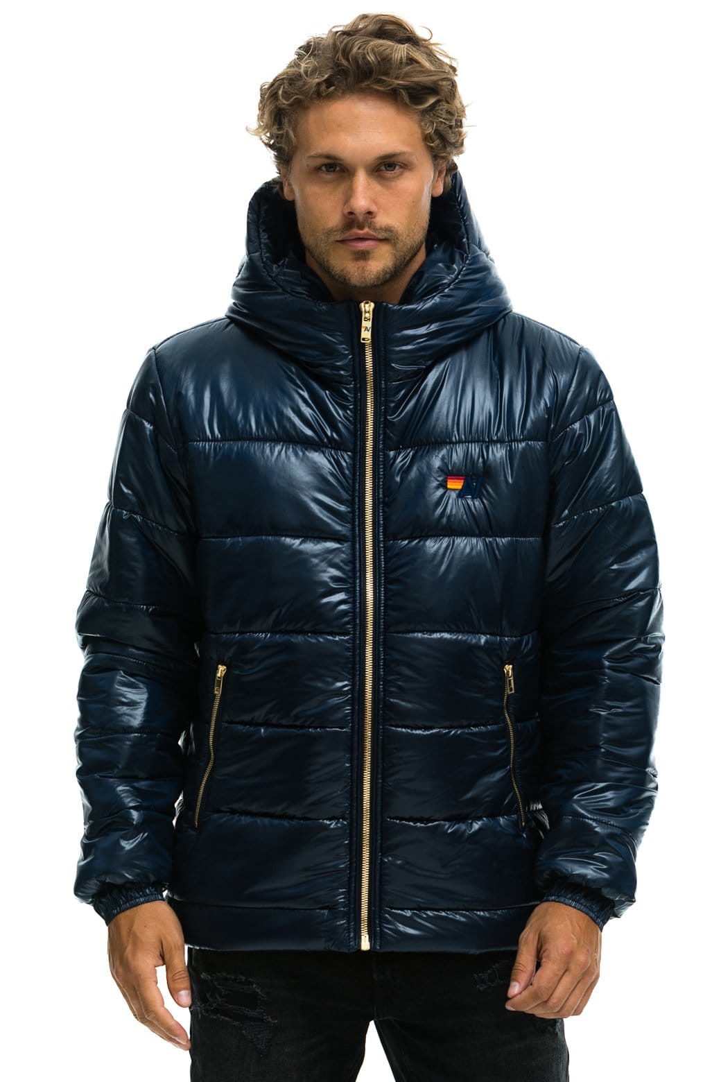 BOLT LUXE TREKKER JACKET - GLOSSY NAVY - Aviator Nation
