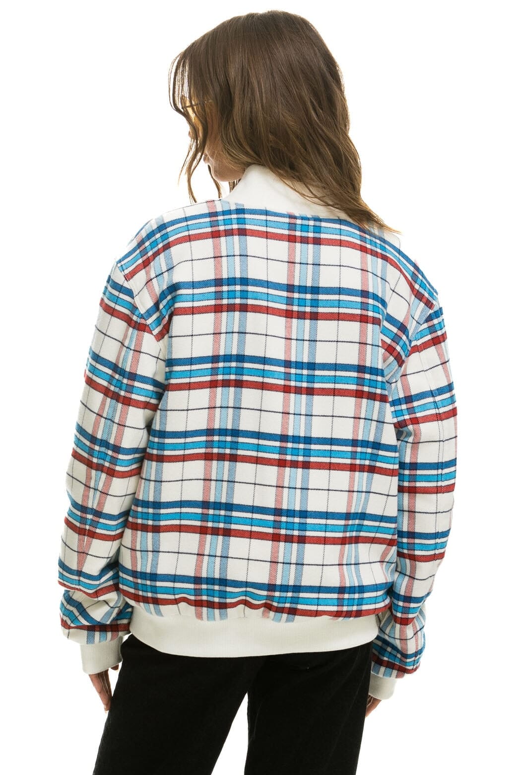 PLAID UNISEX VARSITY JACKET - MONTAUK PLAID - Aviator Nation