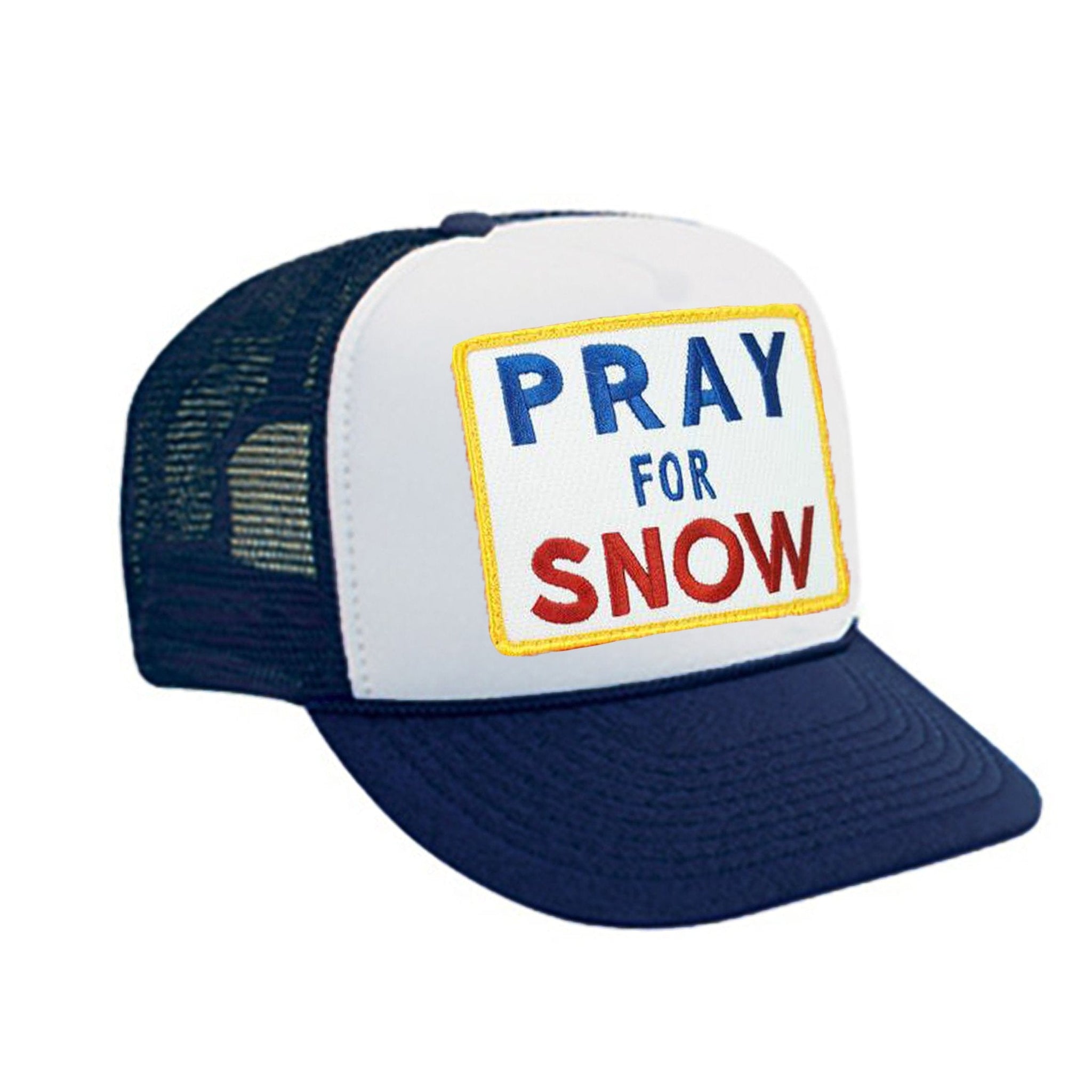 PRAY FOR SNOW VINTAGE TRUCKER HAT - Aviator Nation
