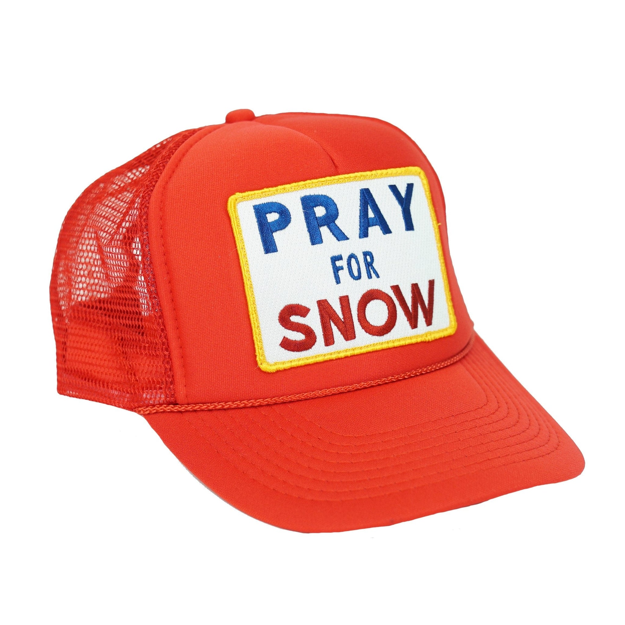 PRAY FOR SNOW VINTAGE TRUCKER HAT - Aviator Nation