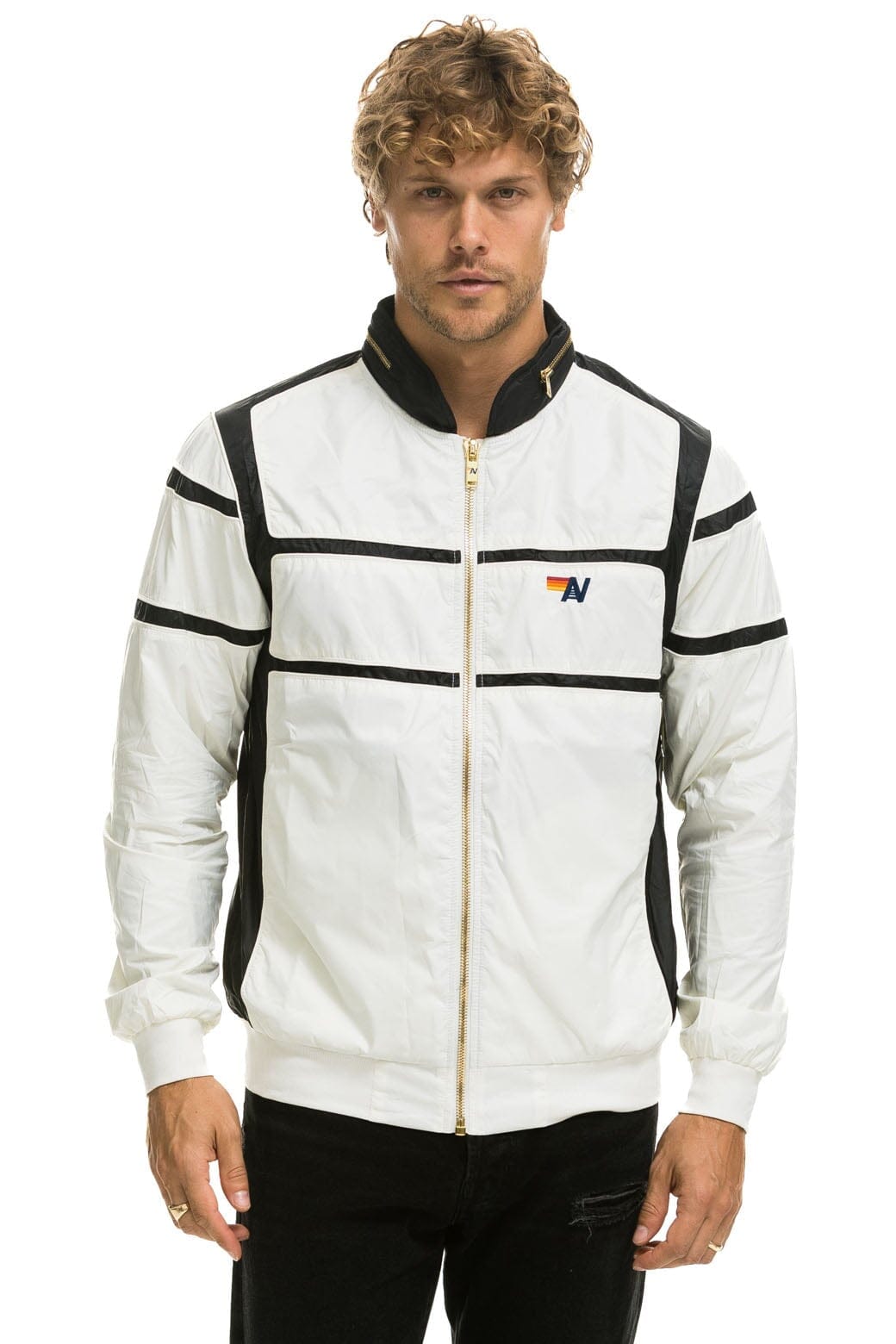 RACER JACKET - WHITE – Aviator Nation