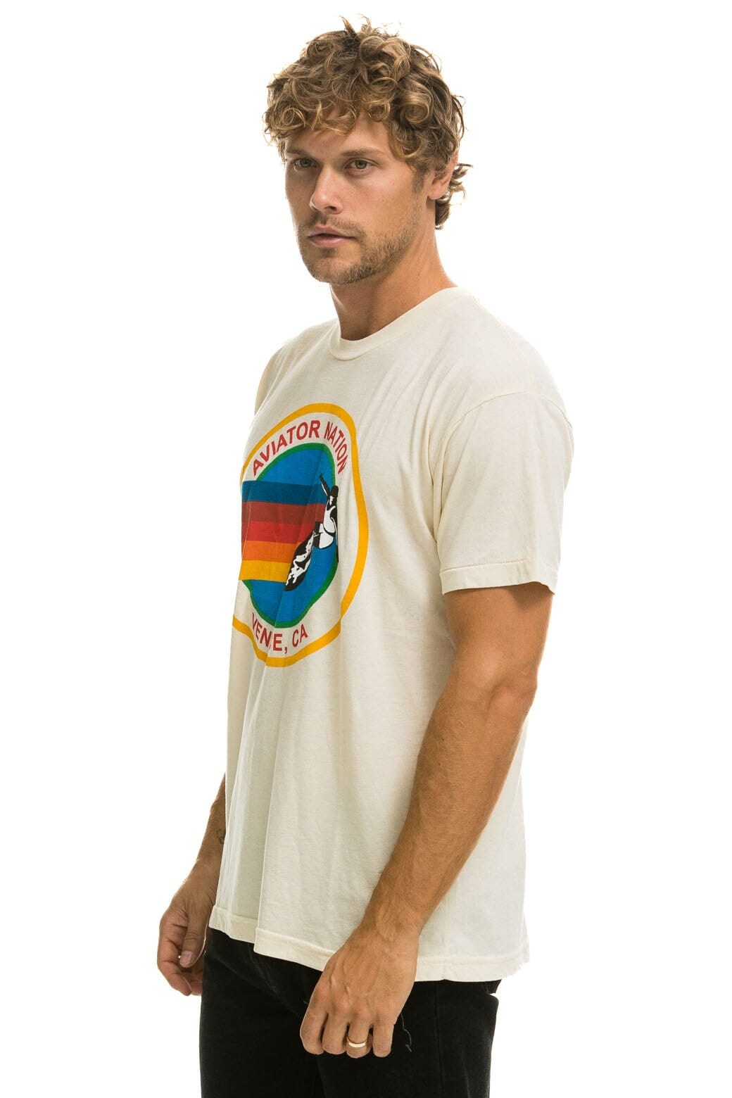 SIGNATURE TEE - VINTAGE WHITE - Aviator Nation