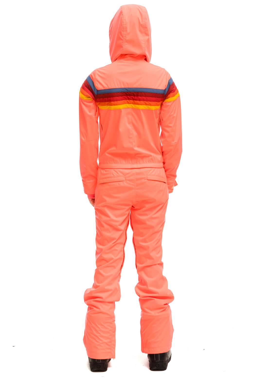 WOMEN'S 3 LAYER POWDER SUIT - NEON FLAMINGO - Aviator Nation