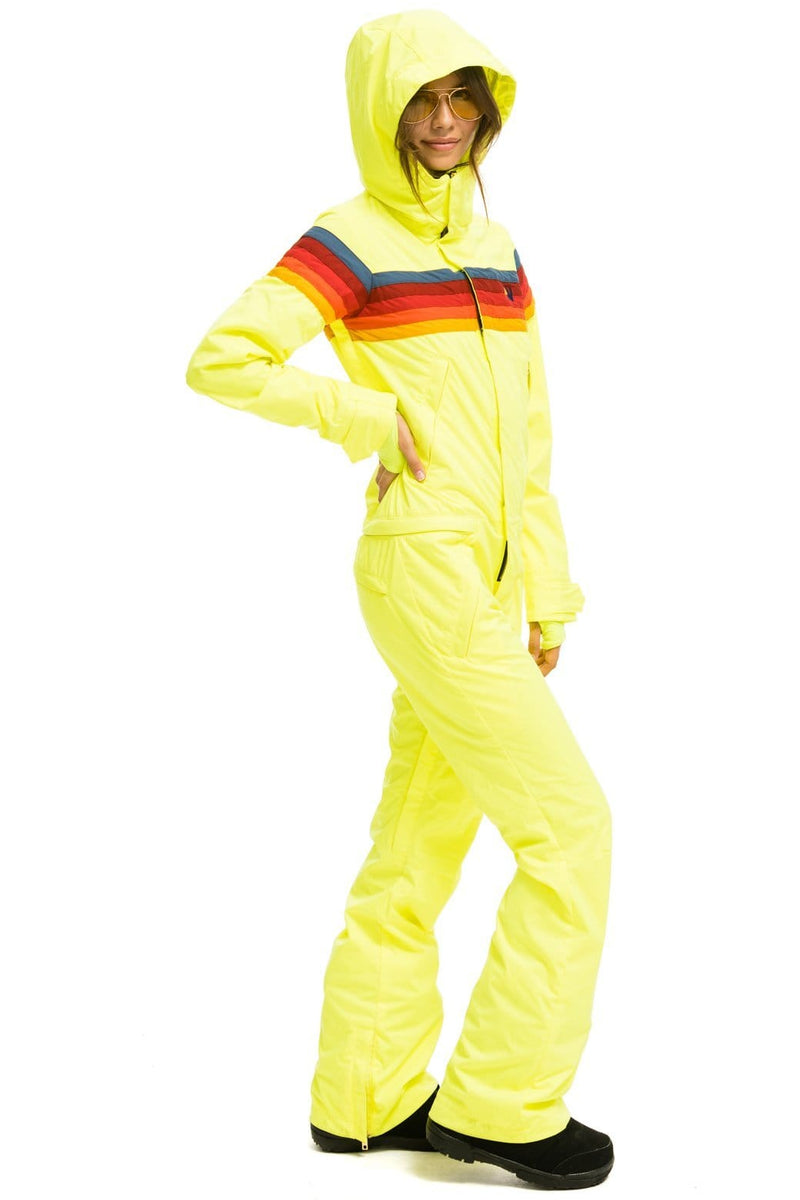 WOMEN'S 3 LAYER POWDER SUIT - NEON YELLOW - Aviator Nation