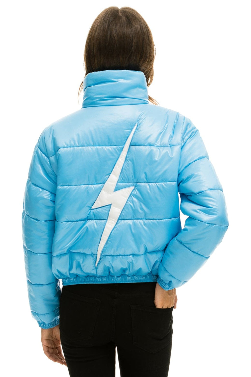 BOLT LUXE APRES PUFFER JACKET - GLOSSY SKY - Aviator Nation