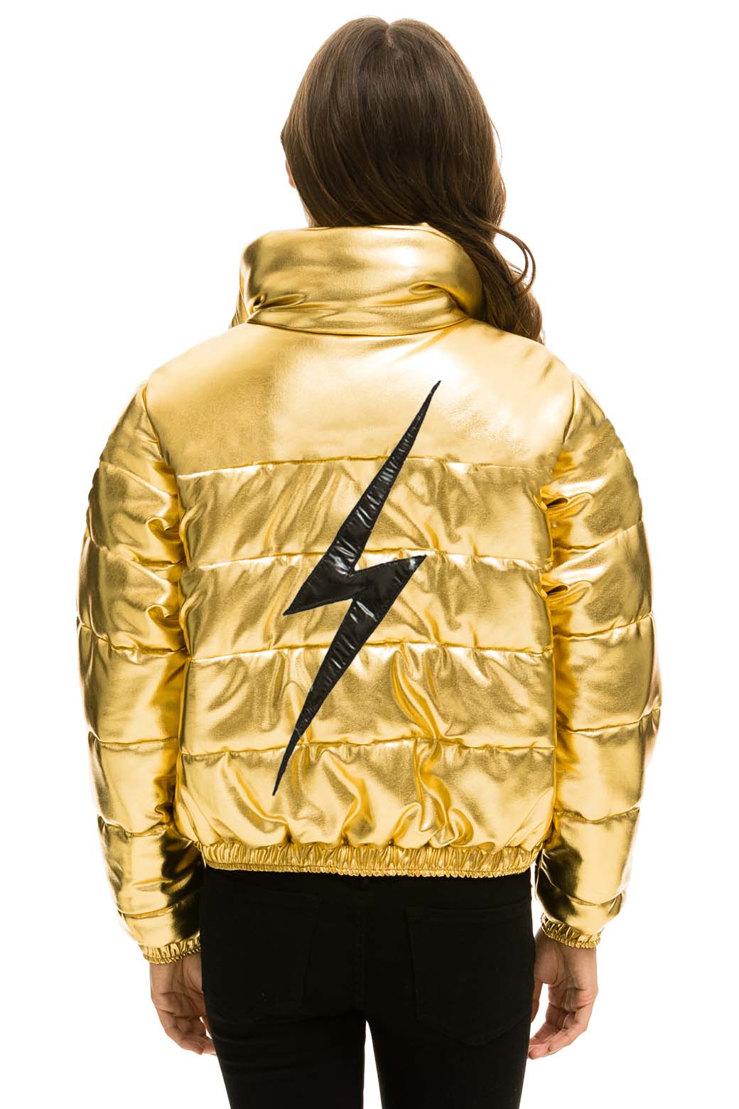BOLT LUXE APRES PUFFER JACKET - METALLIC GOLD - Aviator Nation